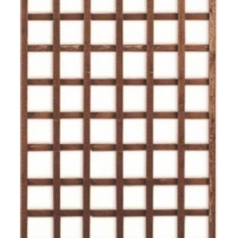 1.8M X 300Mm Brown Square Trellis | Holbury Hardware Stores